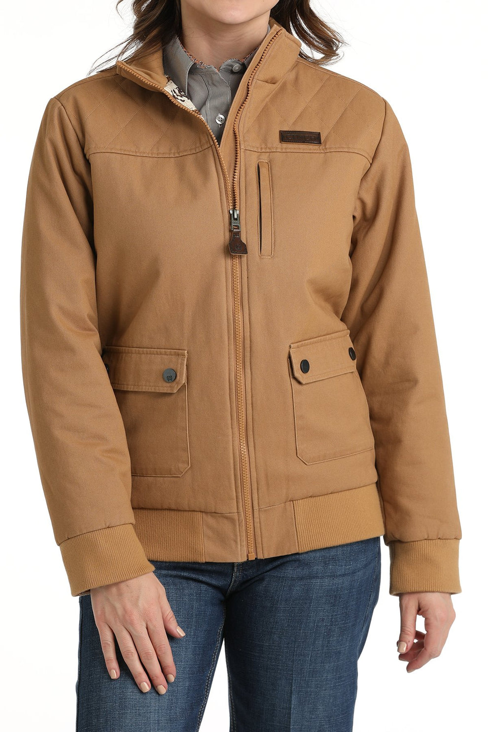 CINCH WOMAN'S CONCEALED CARRY BONDED JACKET - BROWN | FREDERICKSBURG ...